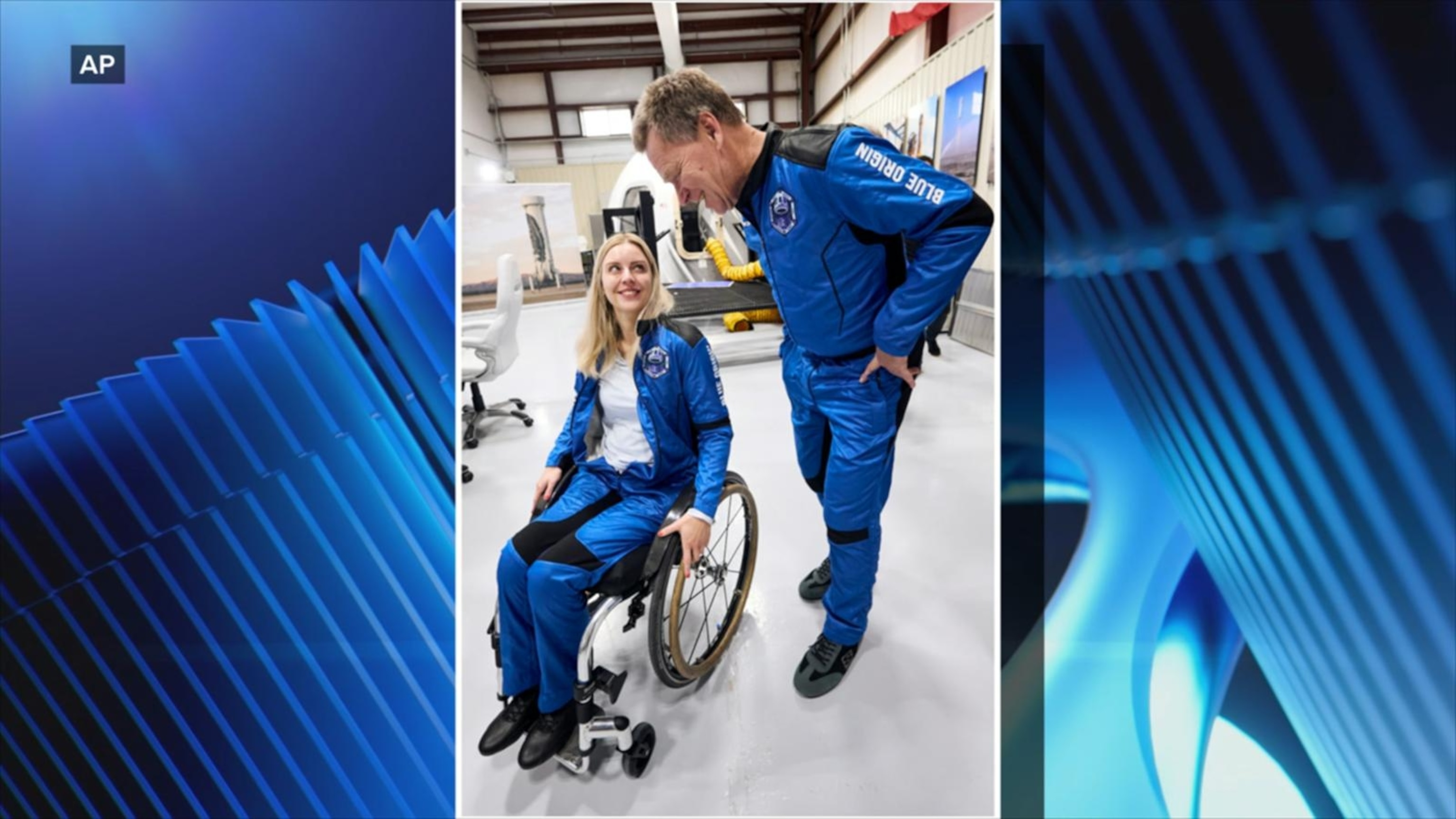 Blue Origin sends its first wheelchair user to space