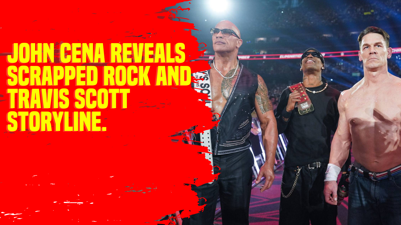John Cena reveals scrapped Rock and Travis Scott storyline #JohnCena # ...