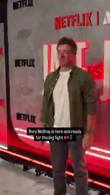 Rory McIlroy is here and ready for Jake Paul vs Anthony Joshua