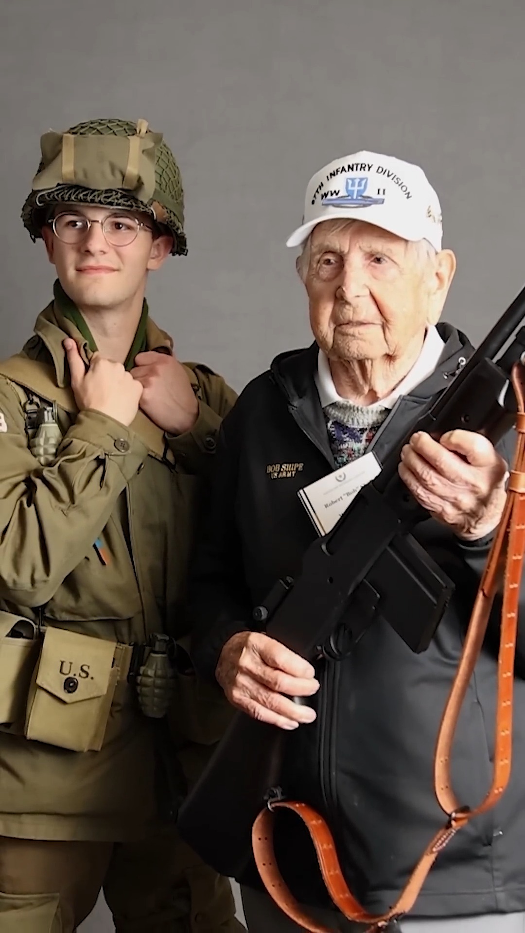 WWII veteran reunited with BAR rifle