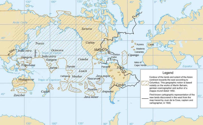 Cette carte de 1500 aurait montré l’Amérique avant tout le monde ...