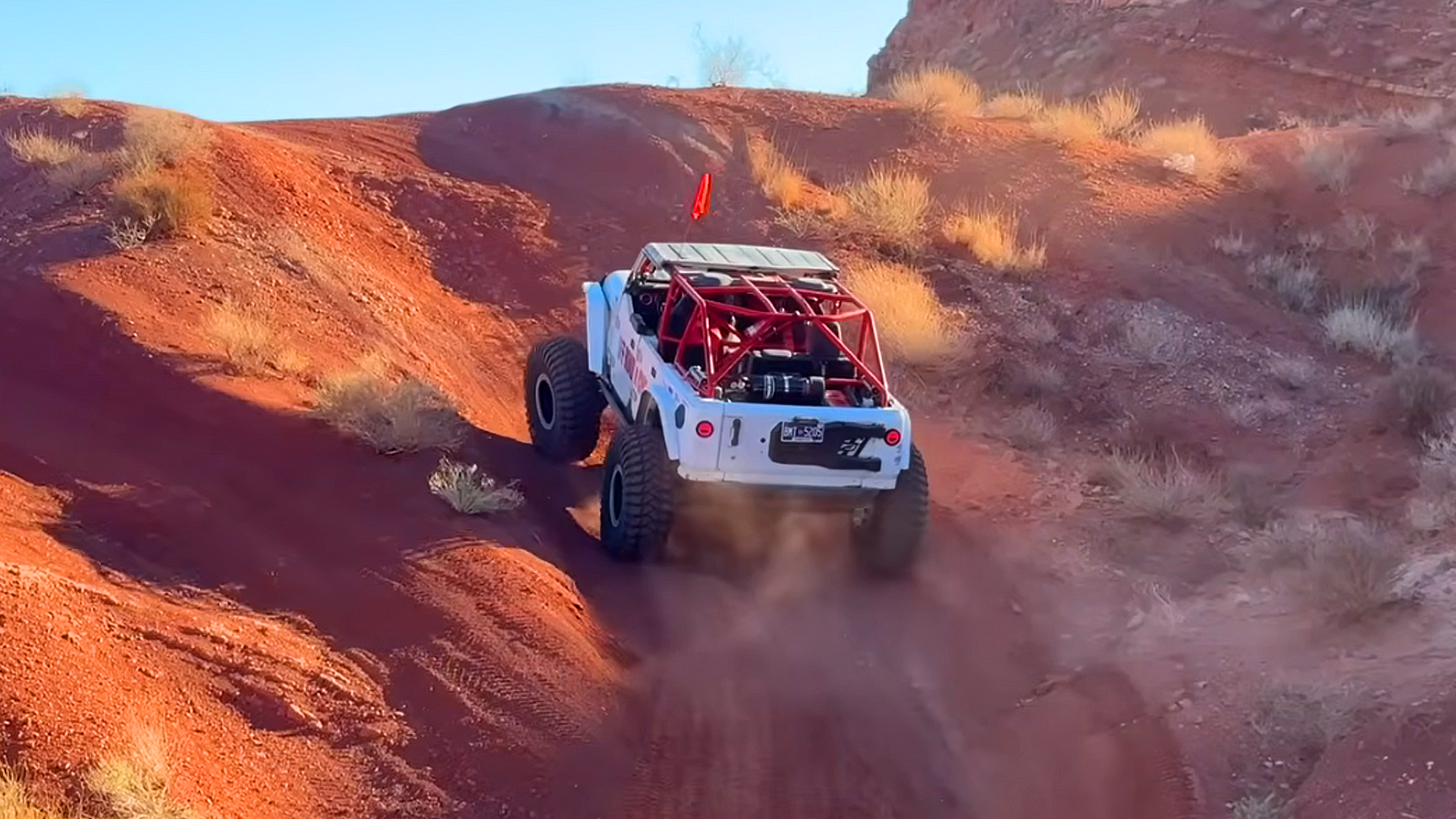 Relaxing desert drive until this trail (Sand Hollow)