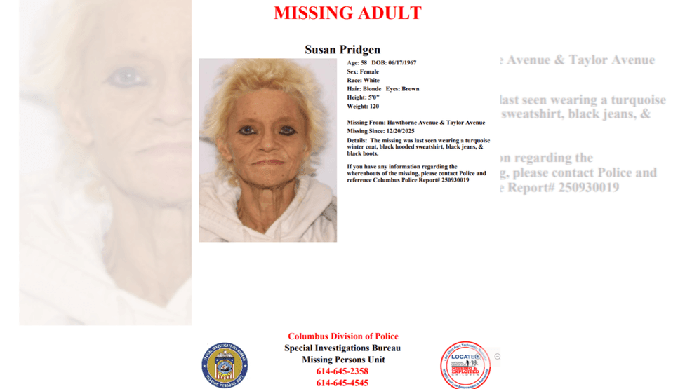 Case resolved, police: missing adult alert for Susan Pridgen, 58