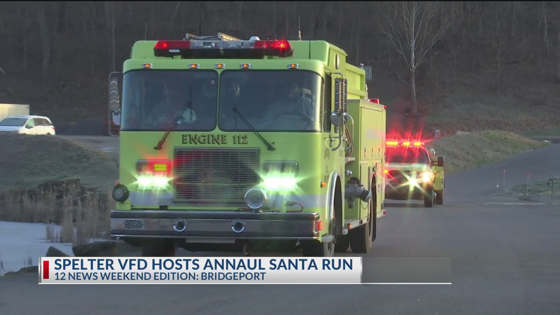 Spelter VFD hosts annual Santa run through neighborhoods