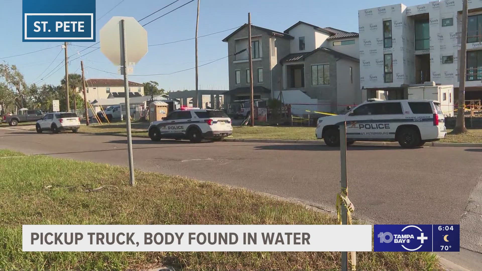 Man found dead inside vehicle submerged in St. Pete; police investigating
