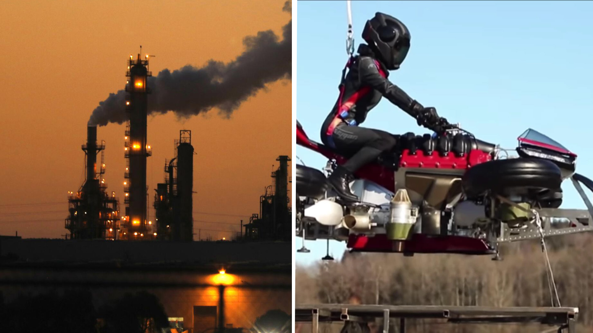 World's first flying motorcycle, California's oil and gas crisis, and ...