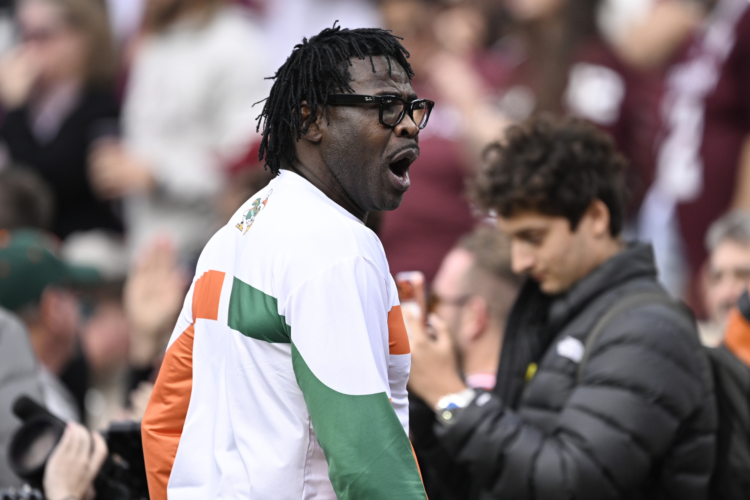 Michael Irvin was going nuts during Miami’s playoff game