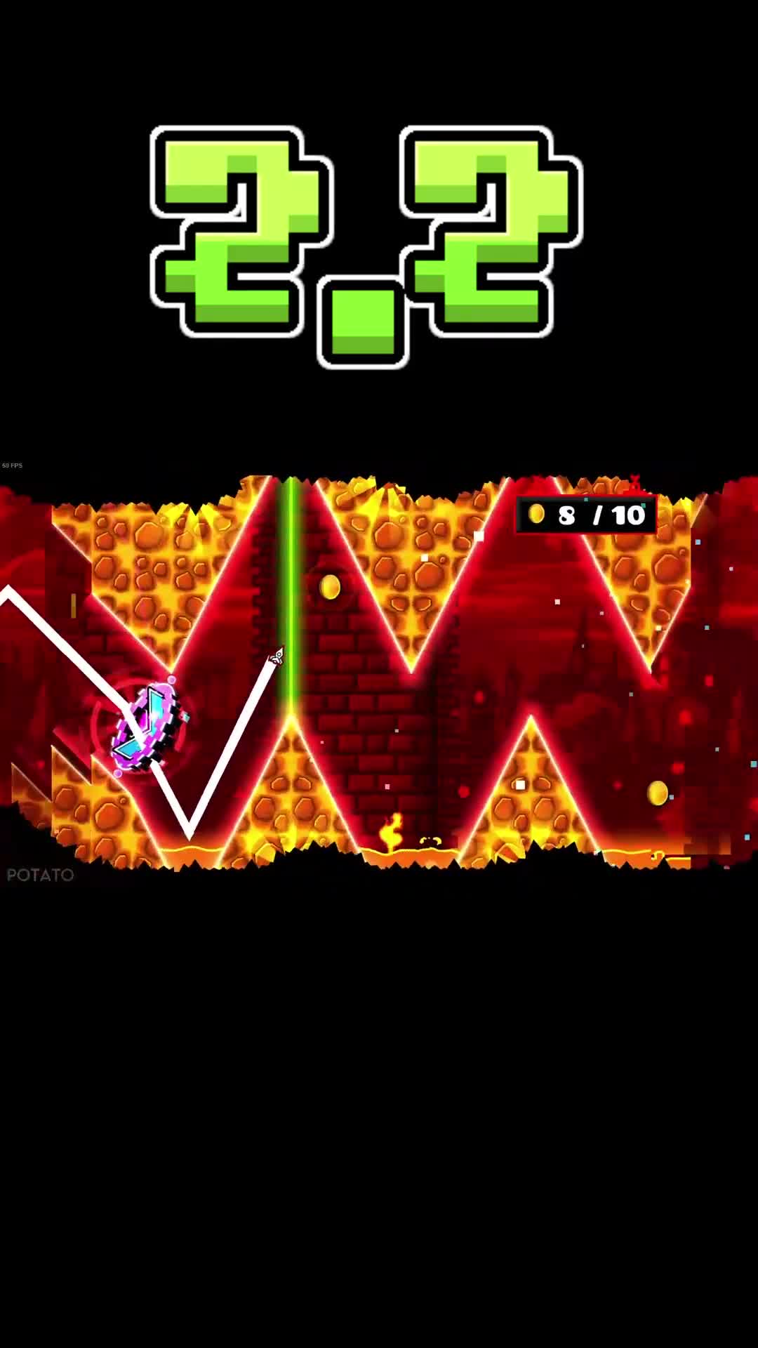 Fingerdash update? Geometry Dash 2.2 #shorts #deluxe12