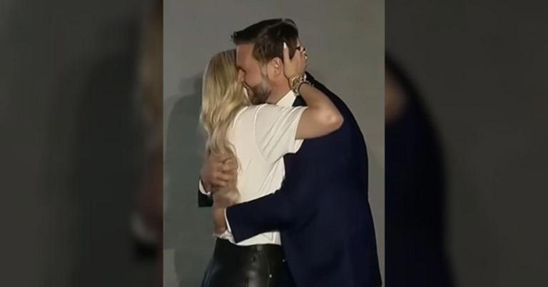 Erika Kirk's 'Inappropriate' lacy black pantsuit for public appearance ...