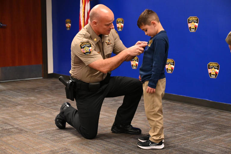 TCSO swears in 6-year-old fighting leukemia as honorary deputy