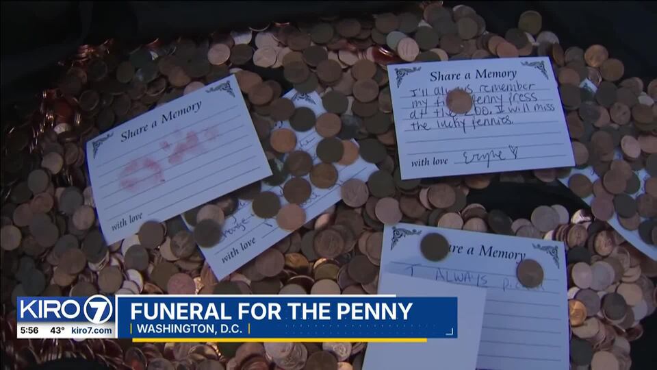 Video: Funeral for the US penny held in Washington, DC