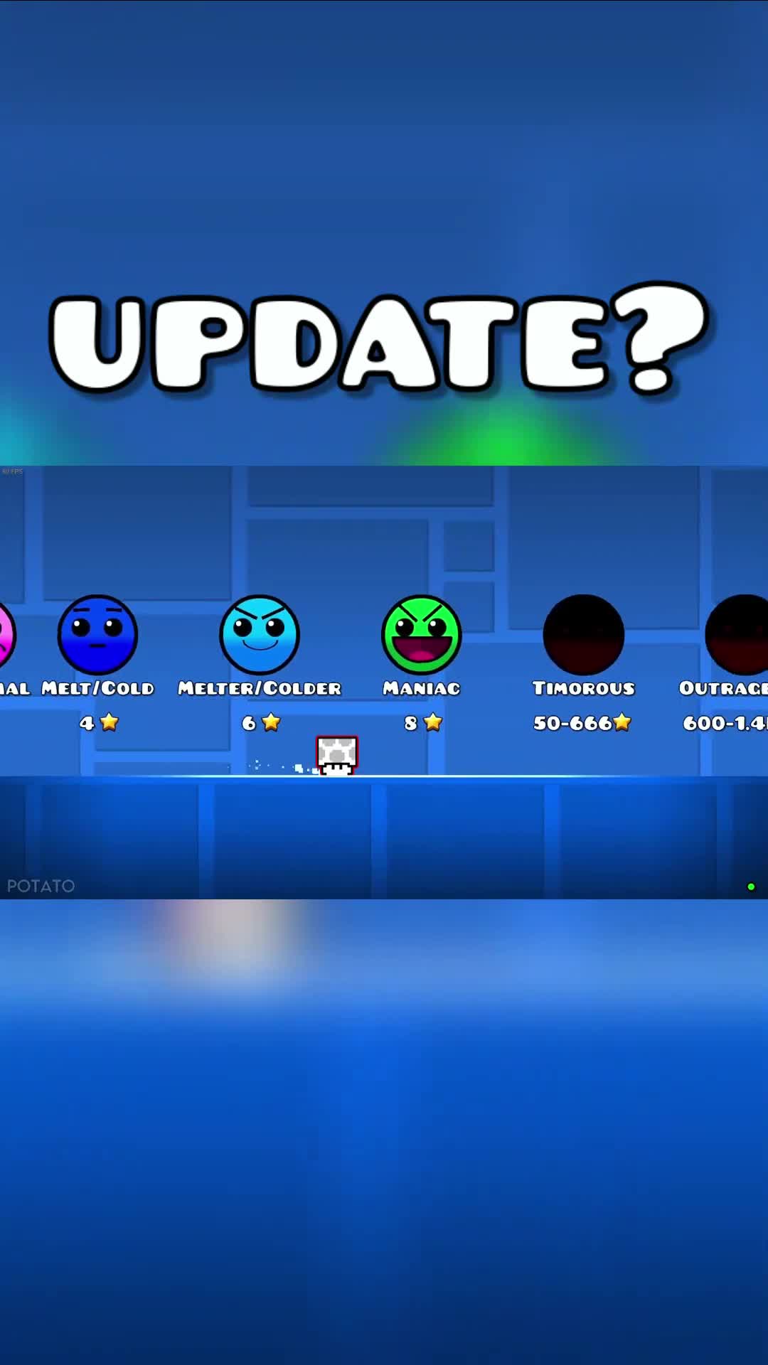 New difficulties in Geometry Dash 2.2? #deluxe12 #shorts