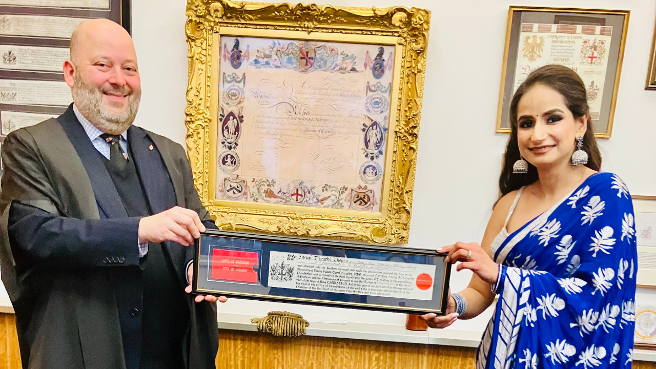 Freedom of the City of London: Indian-origin journalist Shruti Tripathi ...