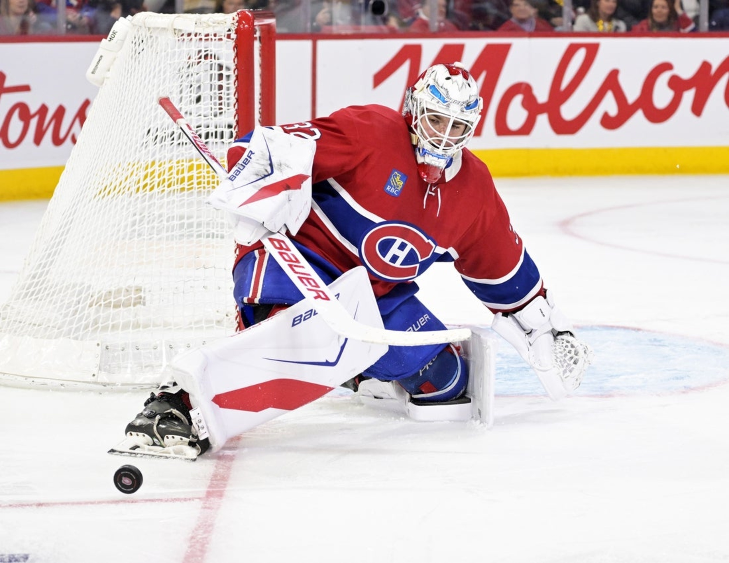Canadiens rookie Jacob Fowler blanks Penguins for first shutout