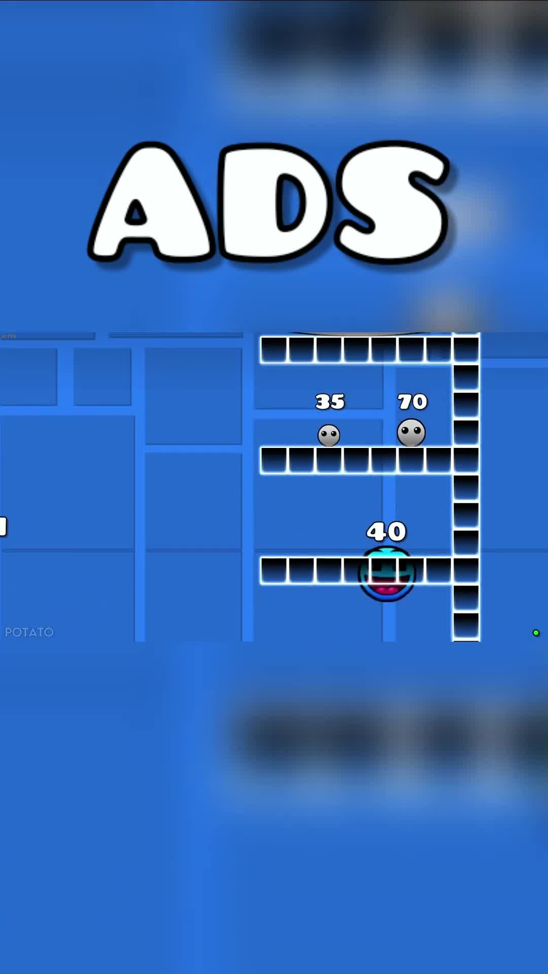 Geometry Dash cringe AD be like #shorts #viral #deluxe12