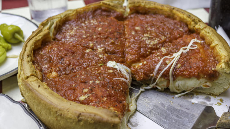 Rest your Chicago-style pizza after baking and you'll have deep regret