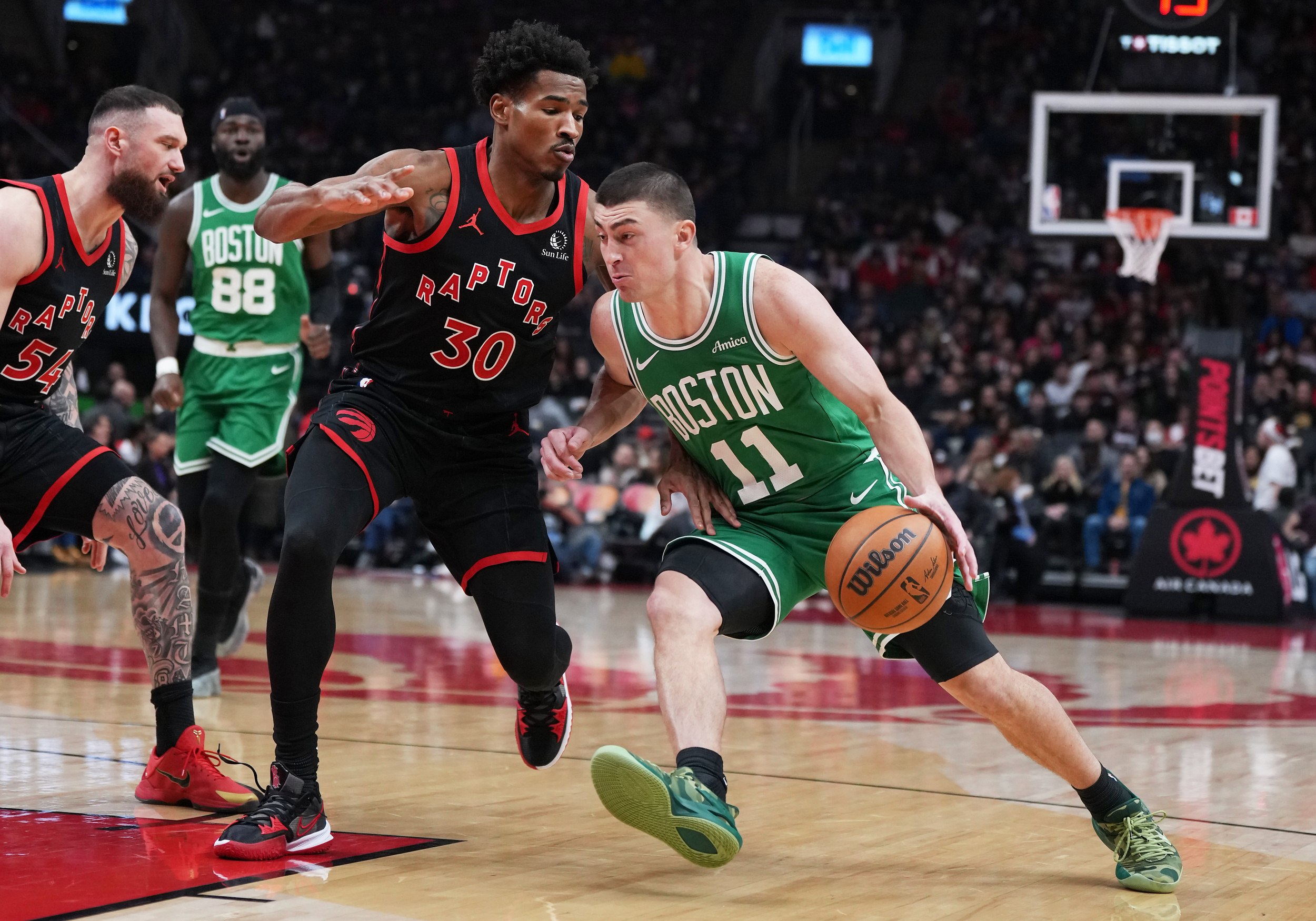 Unlikely hero Payton Pritchard leads Celtics to win vs. Raptors