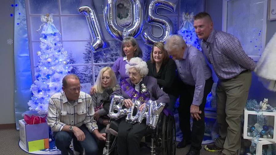 Shawnee woman celebrates 105th birthday with loved ones