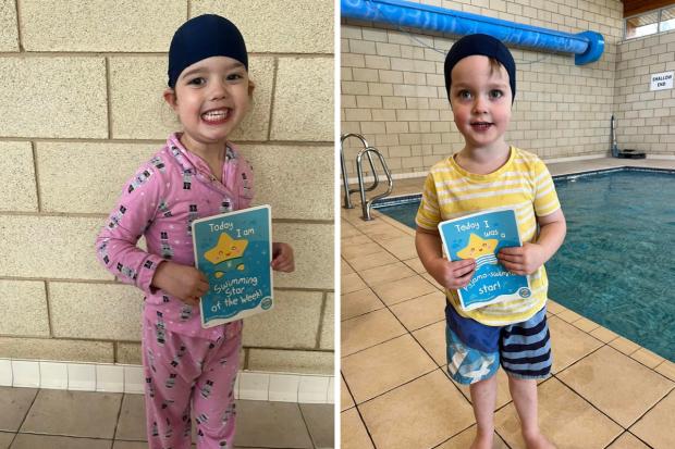 Young swimmers take part in pyjama week for good cause