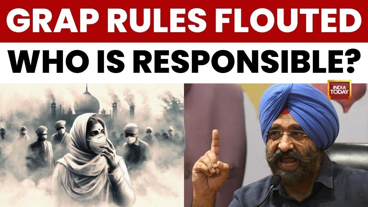 Delhi air quality near severe as GRAP-4 violations continue, political ...