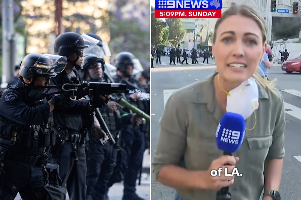 LAPD shoots reporter with rubber bullets amid LA immigration protests