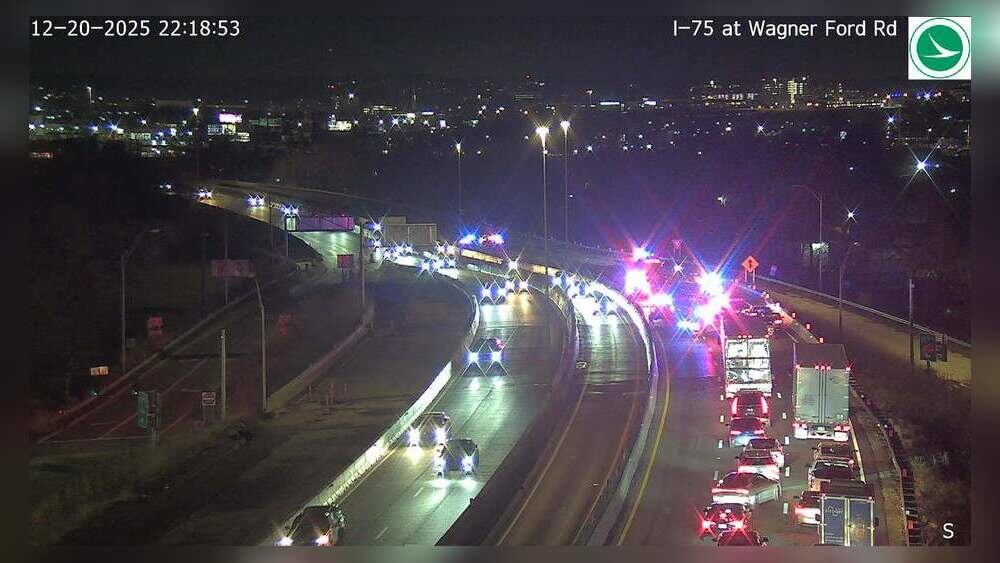 All lanes back open on I-75 SB after reported traffic stop ends in crash