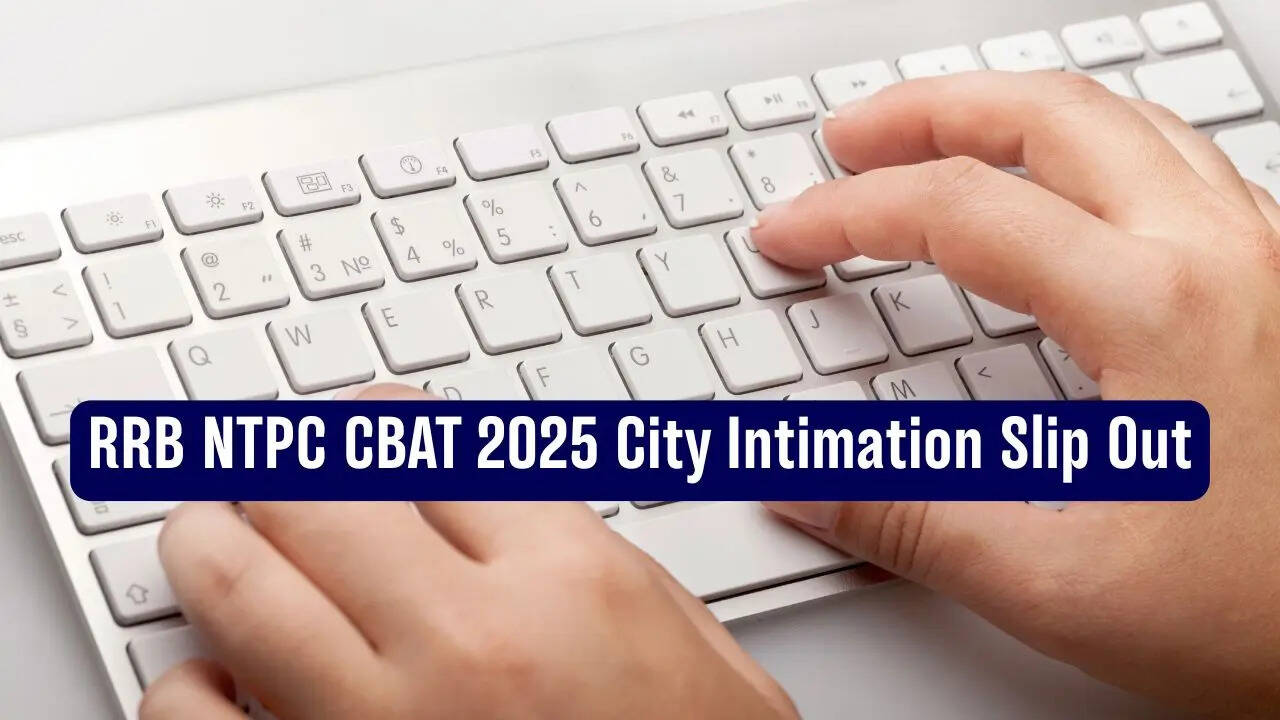 RRB NTPC CBAT 2025 city intimation slip out; admit card likely on Dec 24