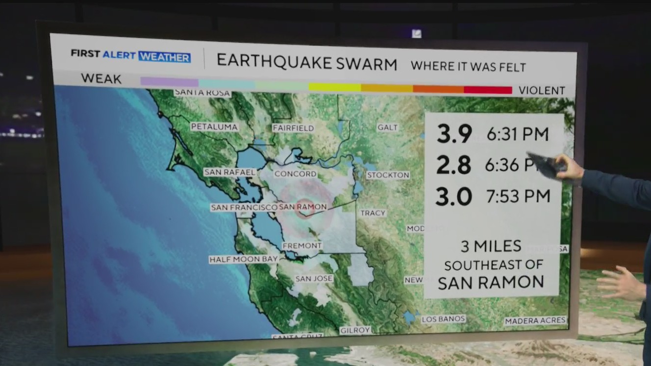 3 more earthquakes rattle San Ramon