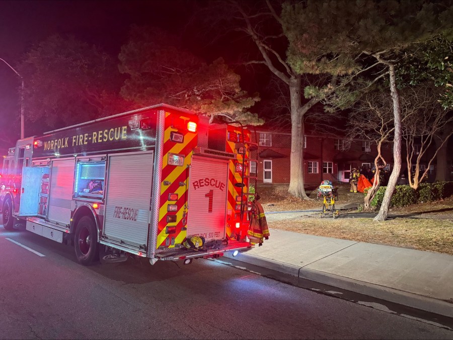 Norfolk Fire-Rescue contains residential fire, two displaced