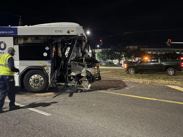 Photos: Crash involving SUV and city bus at busy St. Pete intersection