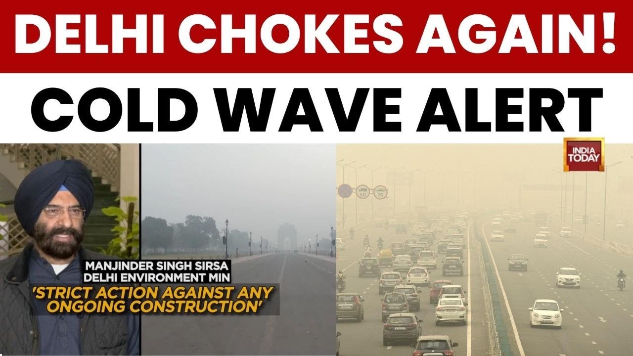 Delhi air turns severe as cold wave grips North India, snowfall hits ...