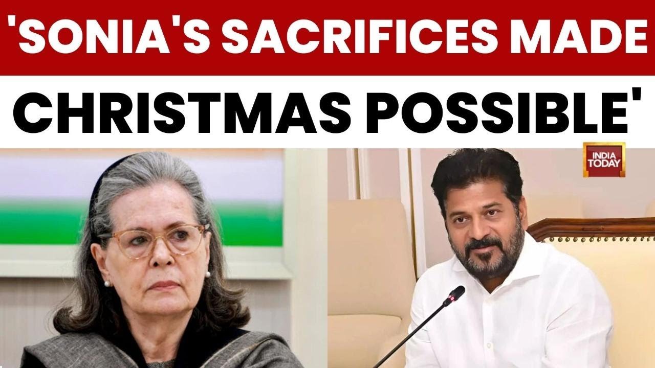 Revanth Reddy credits Sonia Gandhi for Christmas celebrations, BJP ...