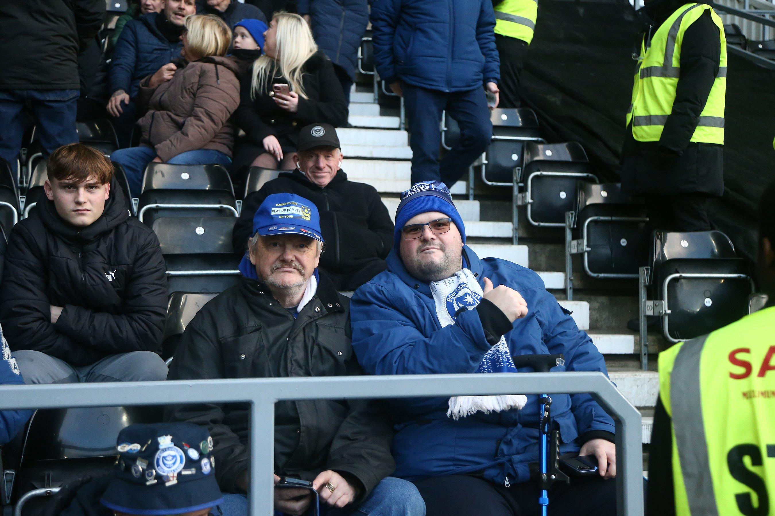 15 brilliant photos of Portsmouth faithful and match action from Derby ...