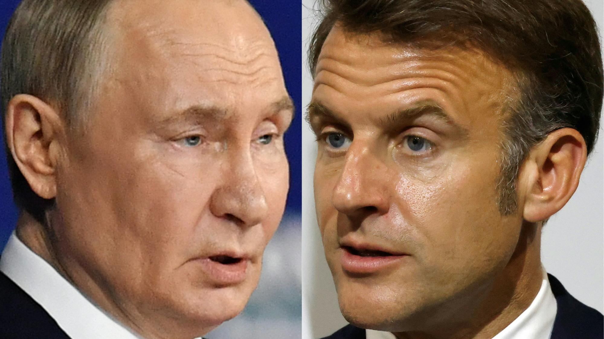 Vladimir Poutine est « prêt au dialogue » avec Emmanuel Macron, selon ...