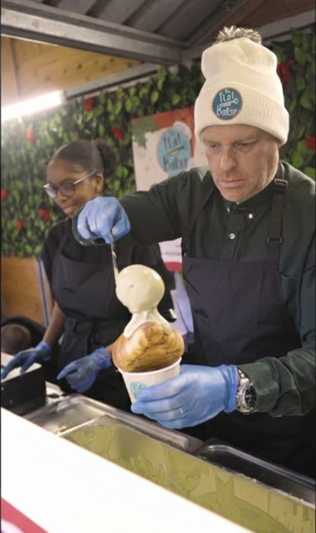 They let me in the kitchen