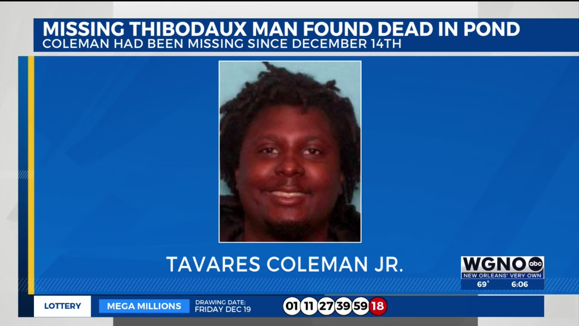 Missing 25-year-old man found dead in a pond near home: Lafourche ...