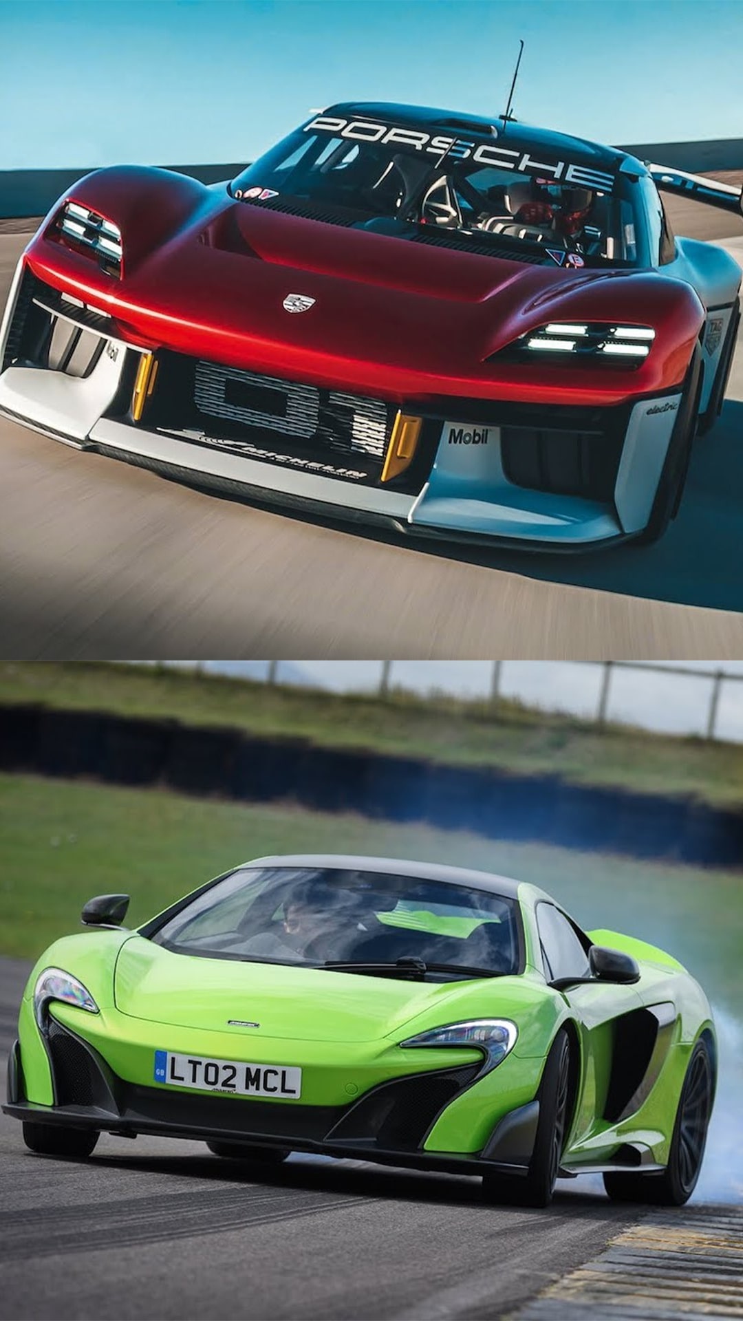 Porsche Mission R v/s McLaren 675LT