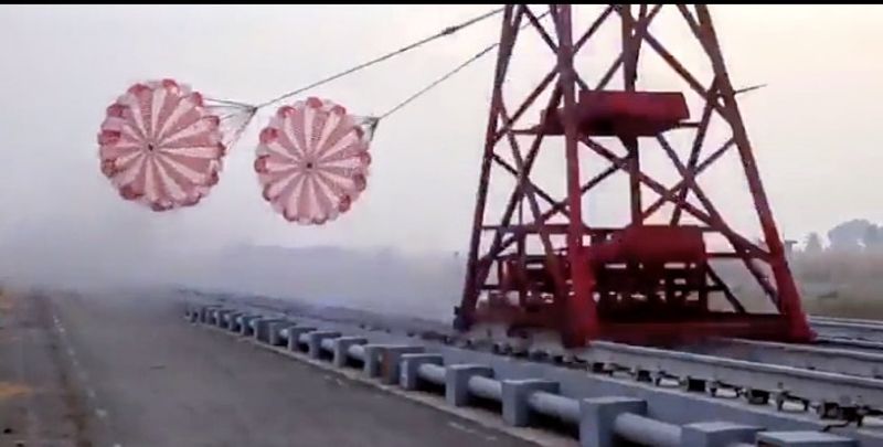 Drogue parachute successfully tested for Gaganyaan
