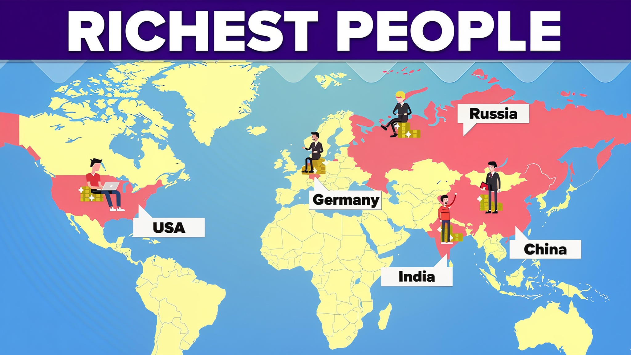 Richest people in different countries