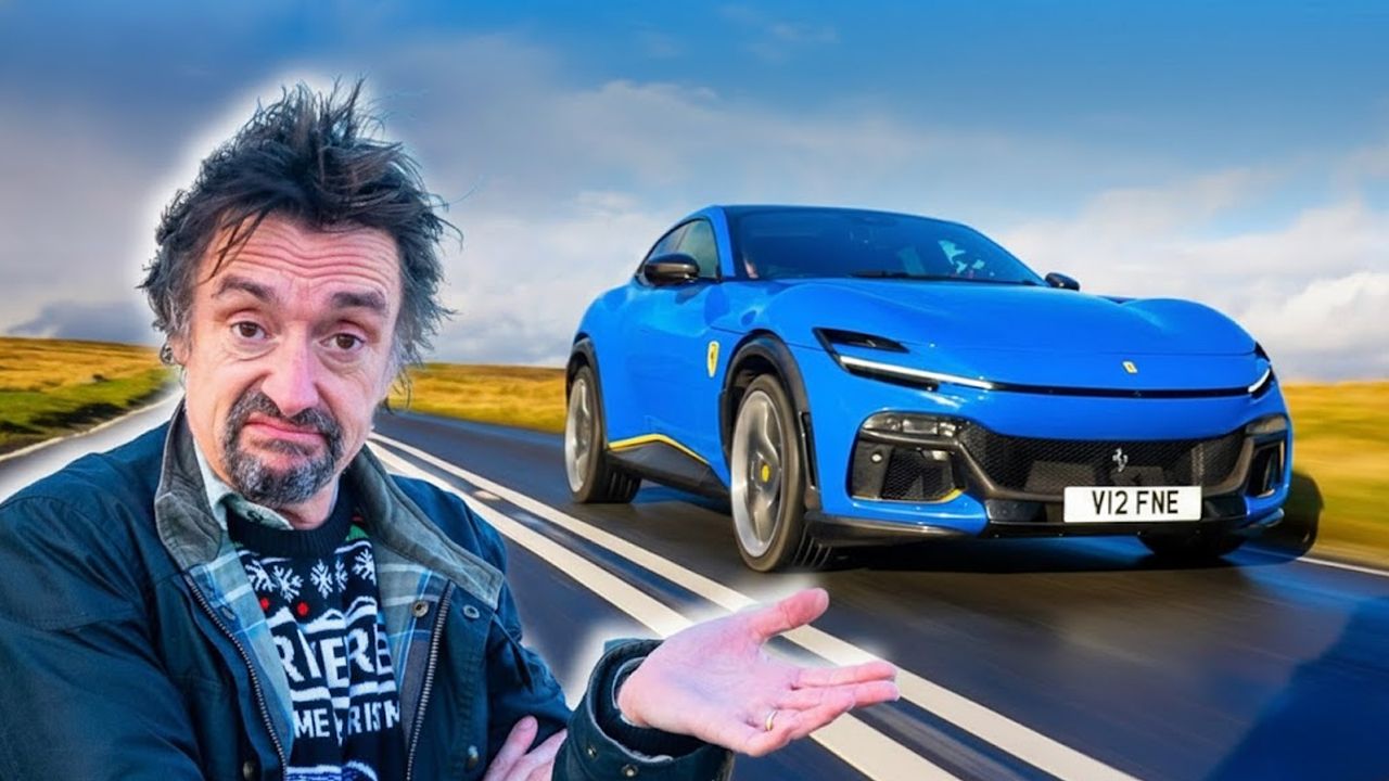 Richard Hammond drives the Ferrari Purosangue