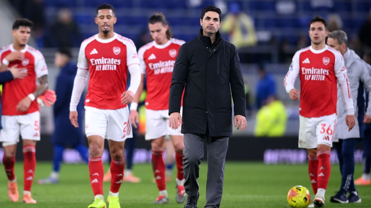 Mikel Arteta: Arsenal unfazed by Man City title charge