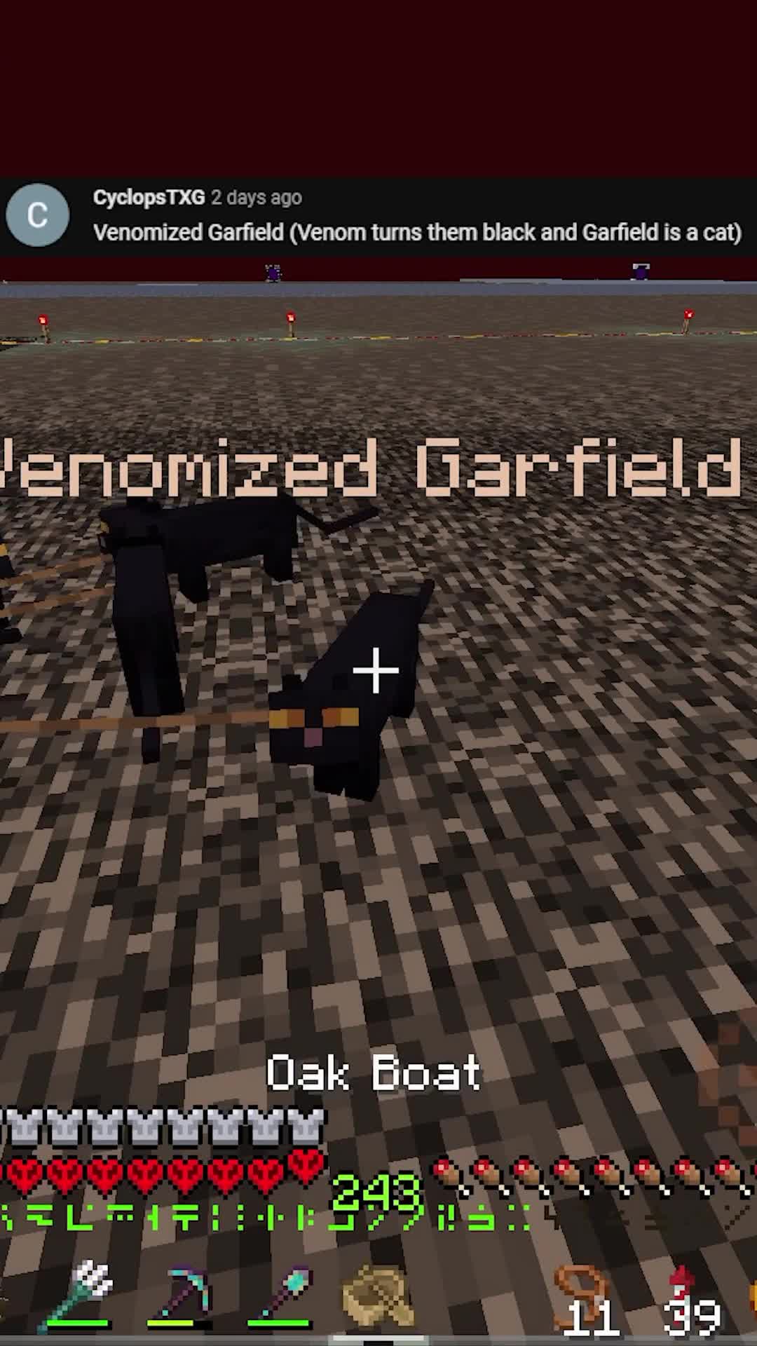 I named the cats! #minecraftfarm #minecraft #cats