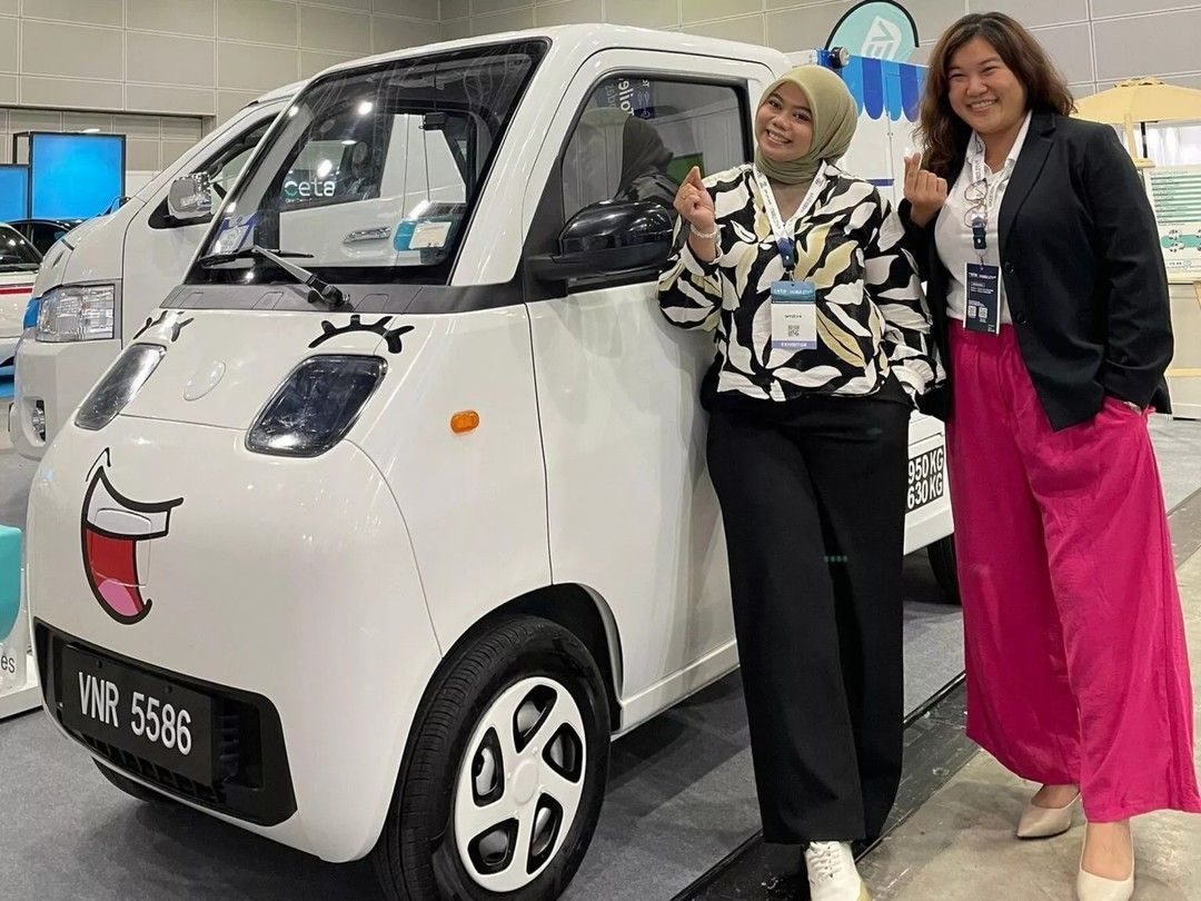 Is this for real? The tiny all-electric van with eyelashes is going viral