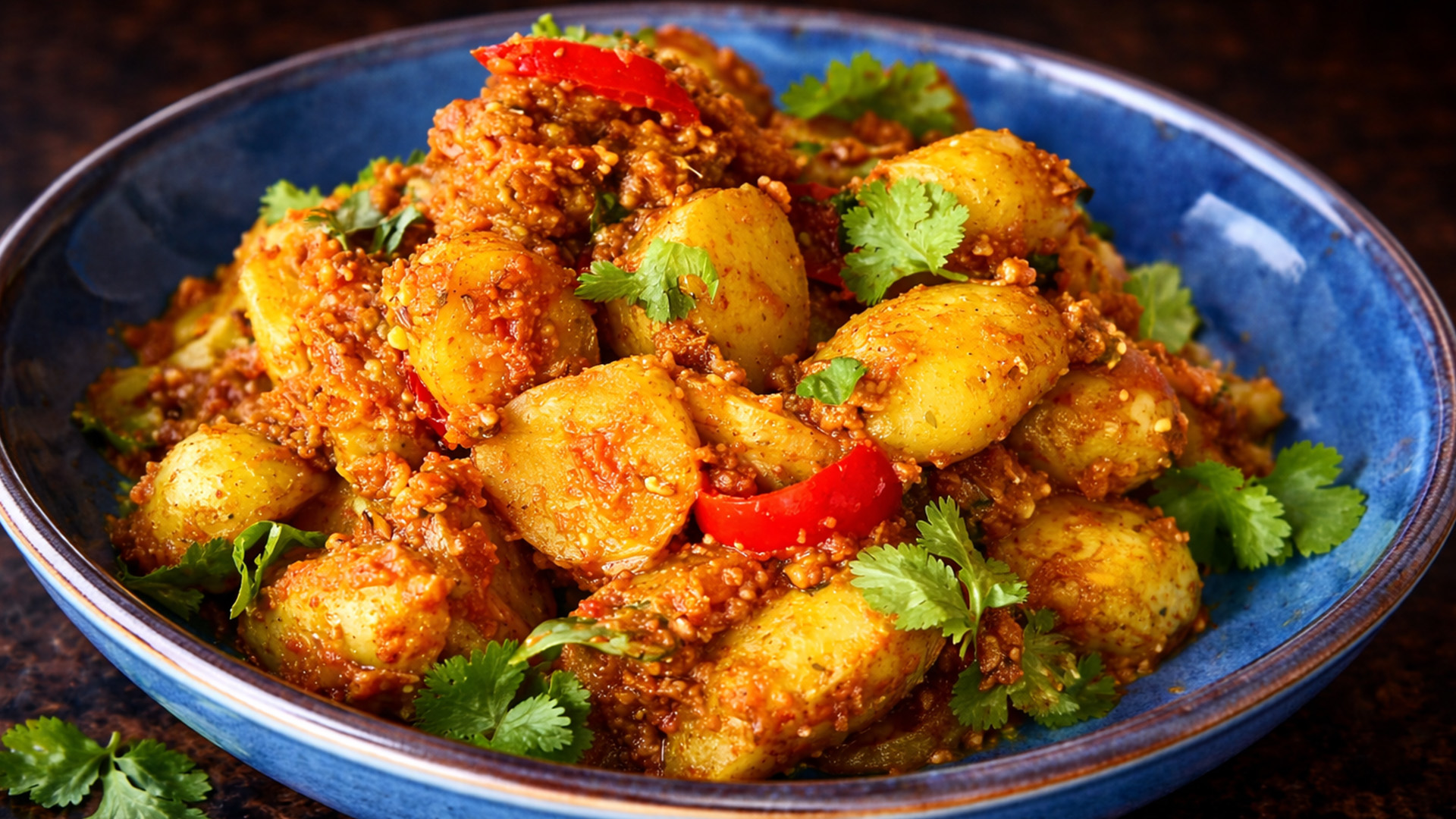 Easy spicy Bombay baby potatoes