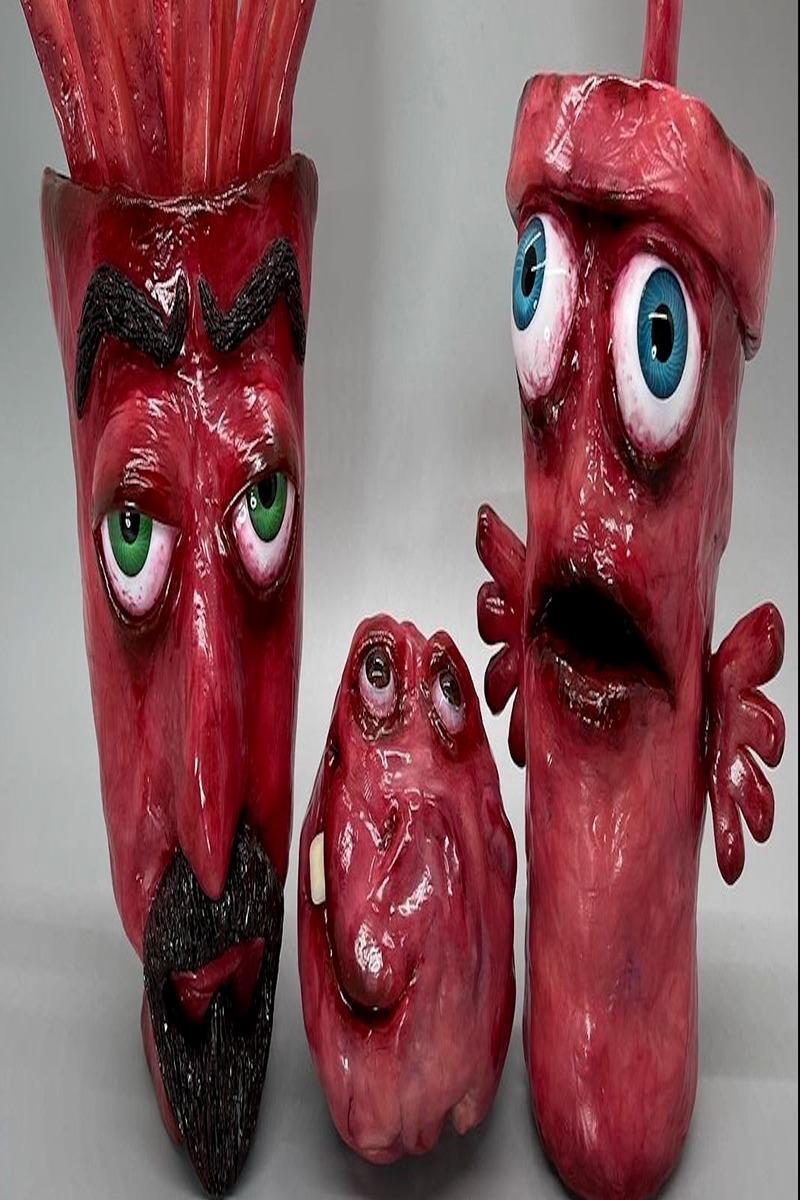 Creepy clay art inspired by early MTV animation