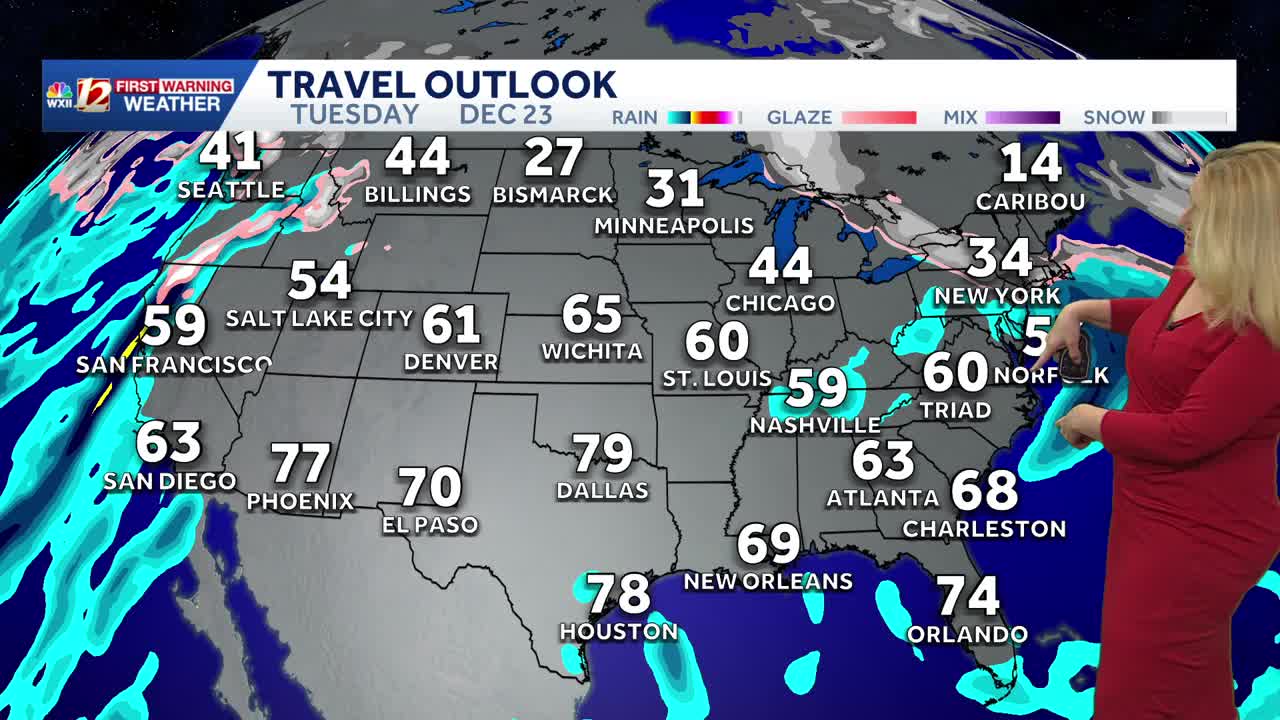 Mild on Sunday and some North Carolina sunshine | Holiday travel ...