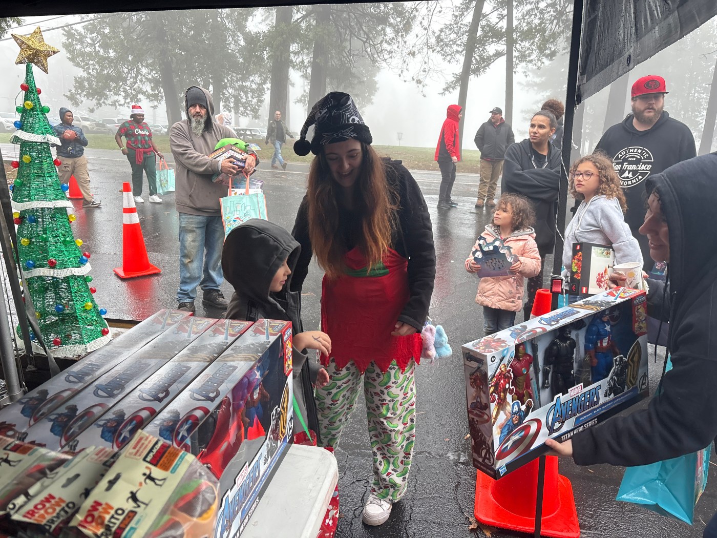Holiday spirit shines through the rain at Ridge Kids Christmas