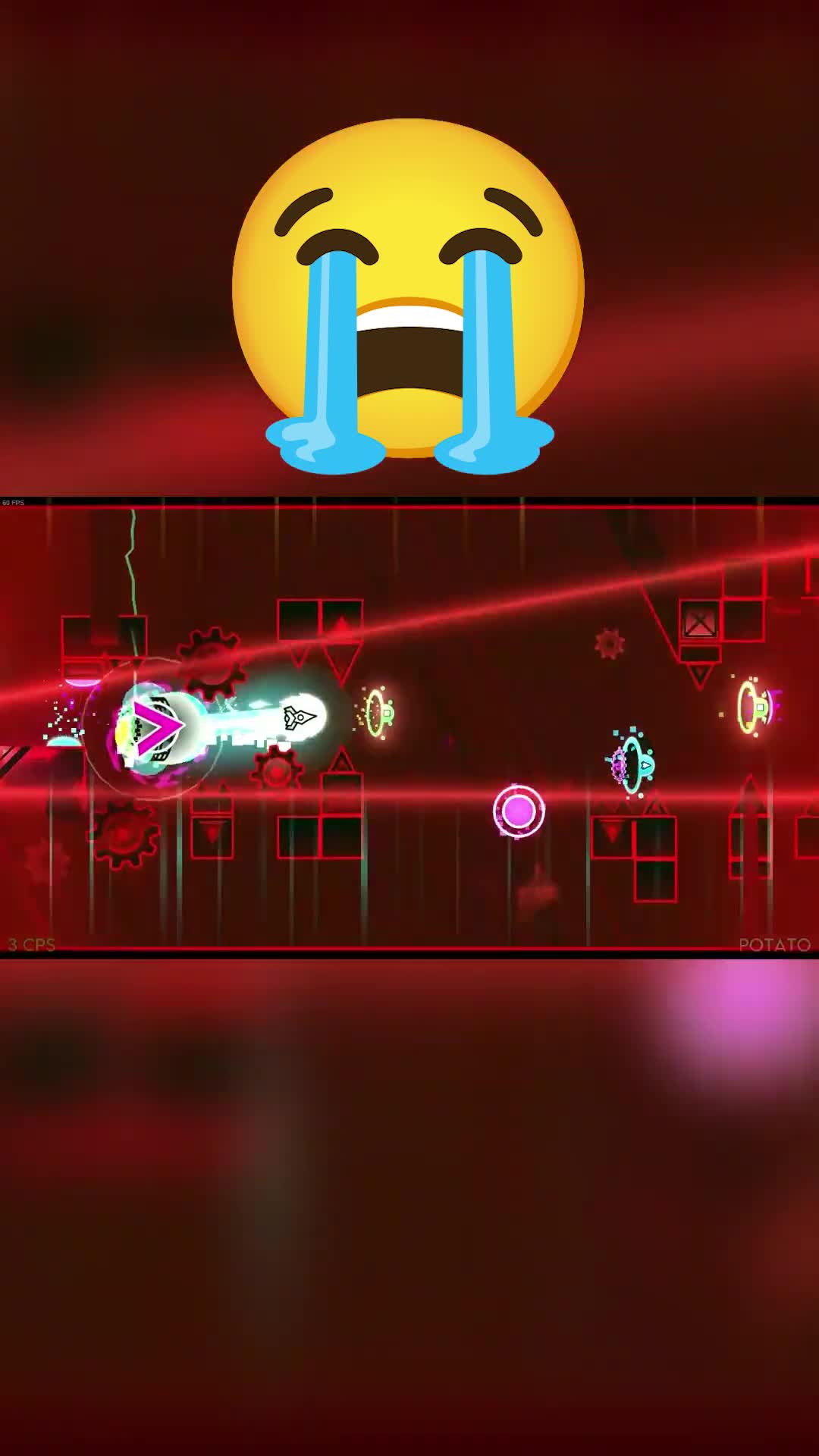 Save me 💀💀💀 #shorts #geometrydash #opposite #impossible #funny