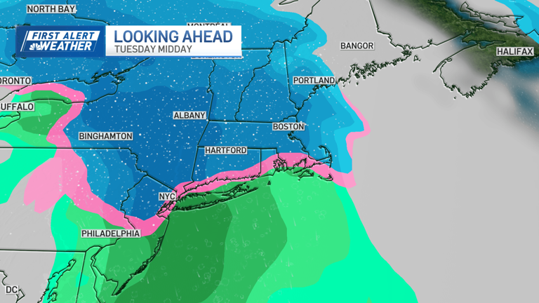 Can we expect snow Tuesday ahead of Christmas?