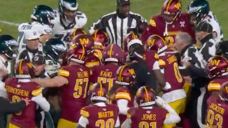 NFL: Chaos in Philadelphia! Three ejected after massive brawl in Eagles ...